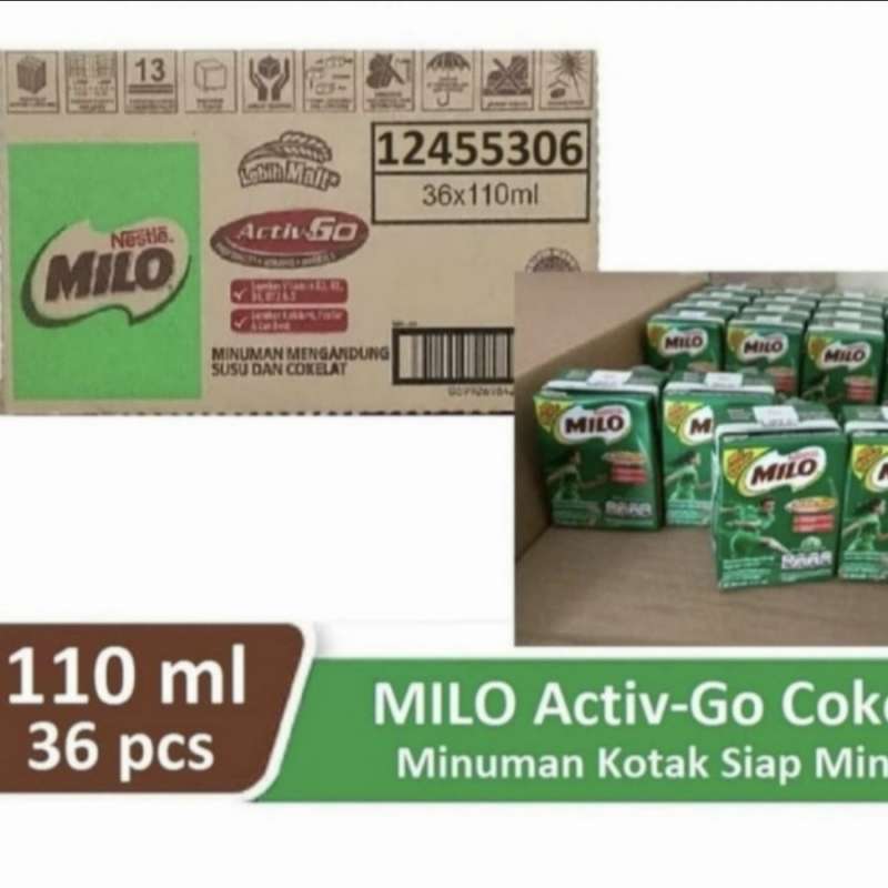 Jual Milo Susu UHT Coklat Activ Go 110 Ml 1 Dus 36 Pcs di Seller RikaRichie Shop - Kota Jakarta ...