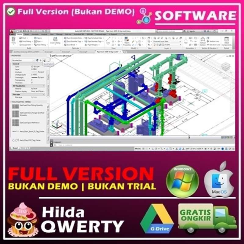 Jual Autodesk Autocad Mep Lengkap Terbaru Untuk Pc Laptop Windows Di ...