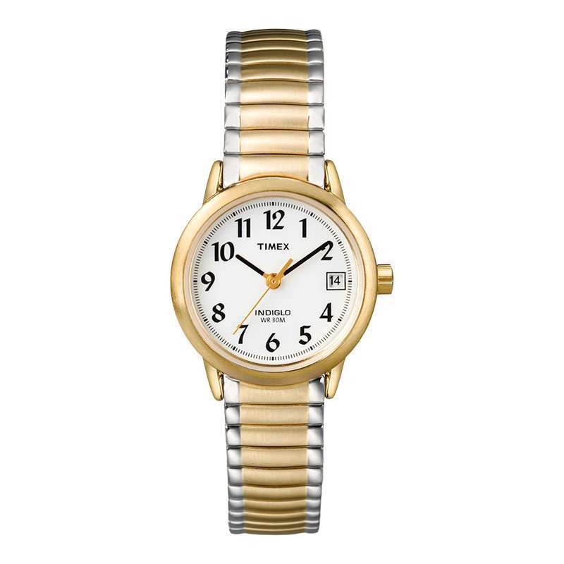 Jual Timex Easy Reader T2H491 Indiglo White Dial Dual Tone Stainless ...