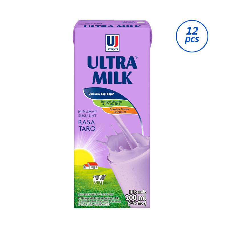 Jual Groceries - Ultra Milk Taro Susu Uht [200 Ml/ 12 Pcs] Di Seller Ultrajaya Official Store ...