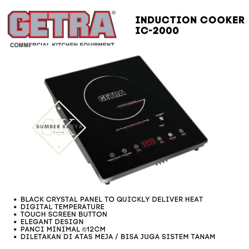 Promo Getra IC-2000 Kompor Induksi 1 Tungku - Hitam Diskon 5% di Seller ...