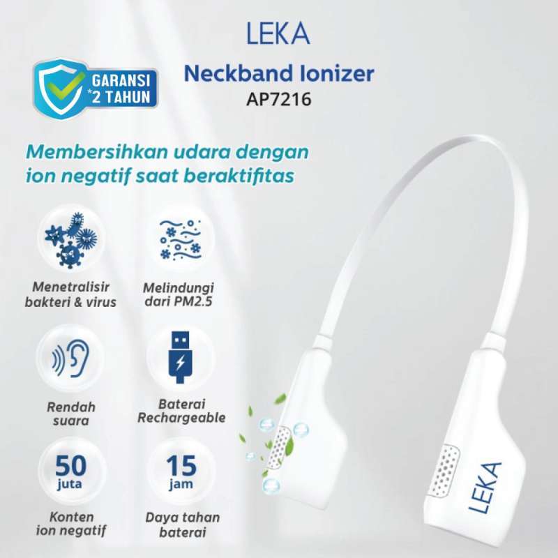 Jual Leka Ap7216 Neckband Ionizer - Portable Necklace Ion Negatif ...