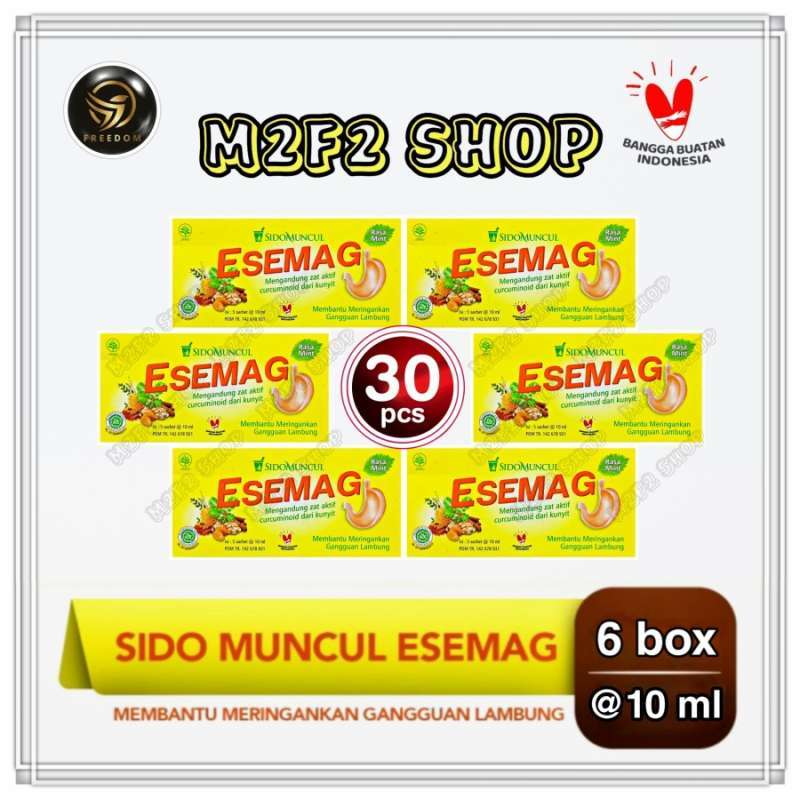 Promo Sido Muncul Cair Esemag Lambung Rasa Mint - 10 ml (Kemasan 6 Box ...