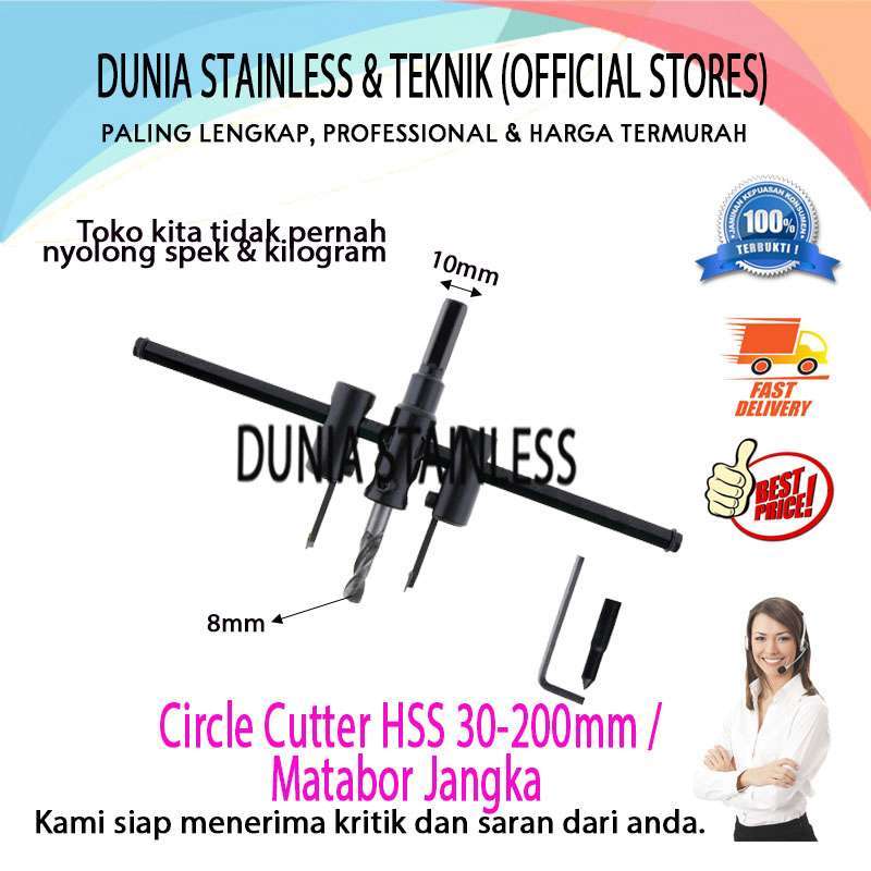Jual Matabor Jangka /adjustable Circle Cutter Hss 30-200mm Di Seller ...