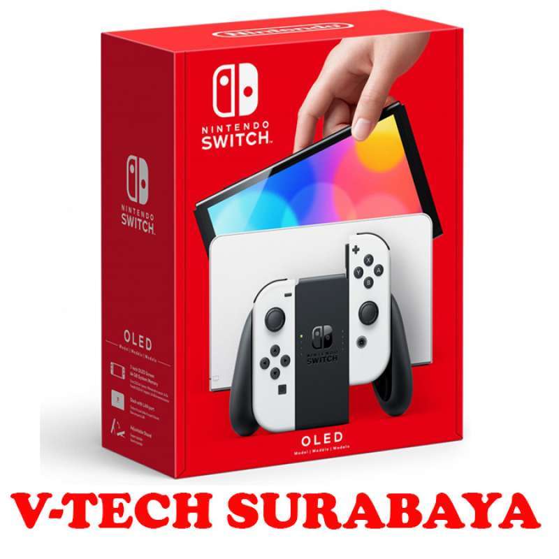 Promo V-TECH SURABAYA NEW NINTENDO SWITCH OLED WHITE PUTIH CONSOLE ...