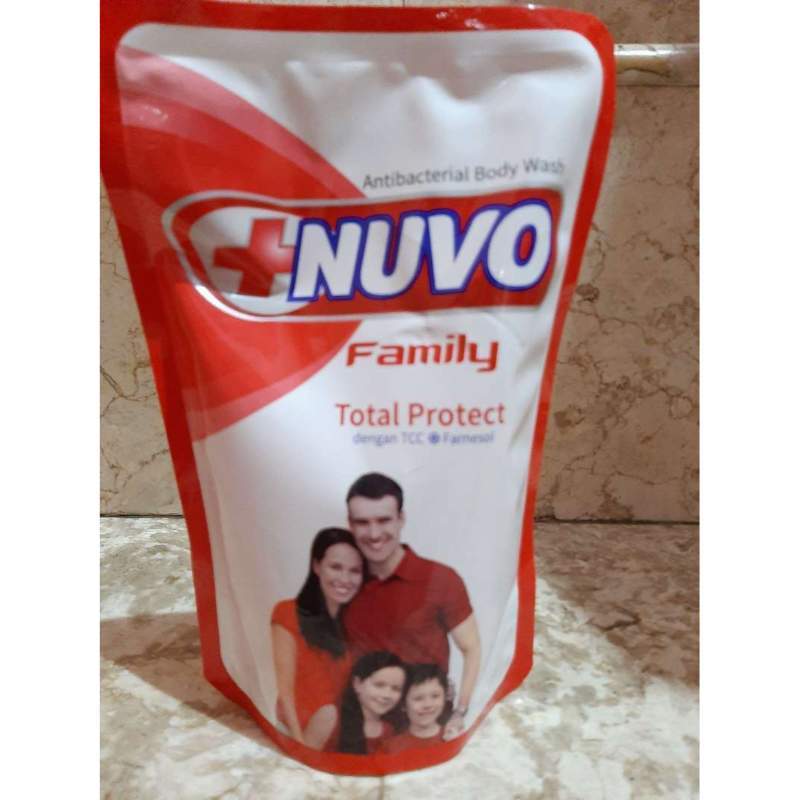 Jual Nuvo sabun cair merah Nuvo liquid soap total protect 450 ml di Seller Toko dwi makmur ...