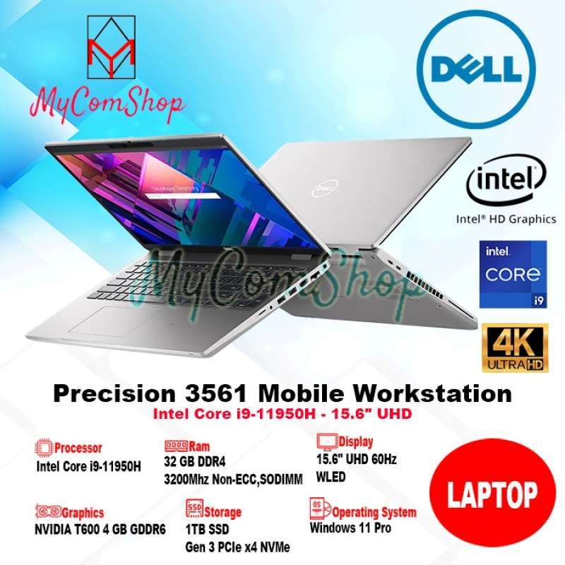 Jual Dell Mobile Precision 15-3561 i9-11950H 32GB RAM 1TB SSD T600 15,6 ...