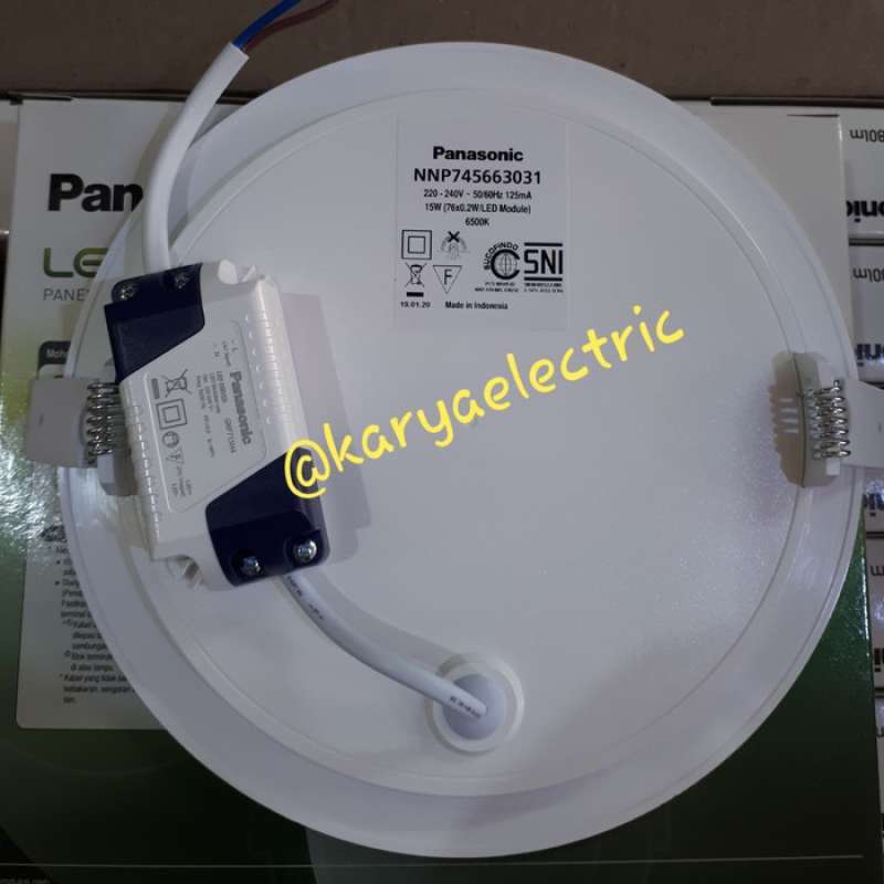 Jual PANASONIC LAMPU PANEL IB DOWNLIGHT LED SLIM 15WATT PUTIH di Seller ...