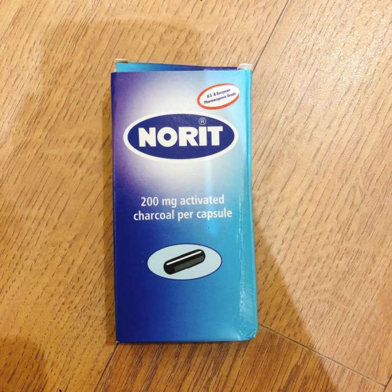 Jual Norit activated charcoal 200mg (30 capsules) di Seller donkistore ...
