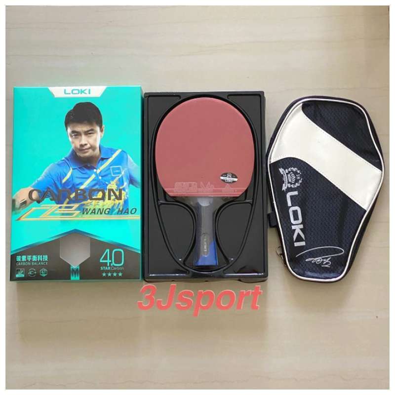 Jual Bet Pingpong Bat Tenis Meja Bat Pingpong Loki 4Star Carbon Original (Kode 001) di Seller ...