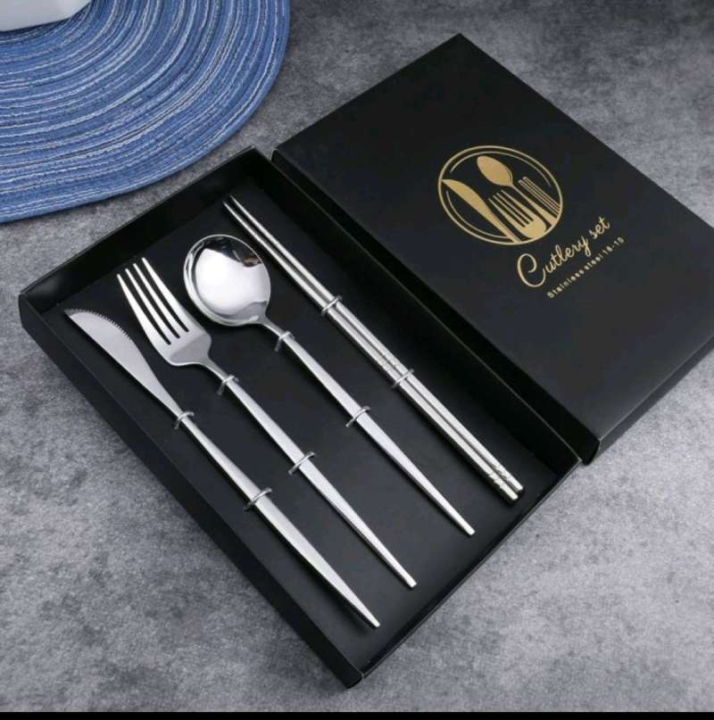 Jual Cutlery Set Sendok Makan Set Stainlees Steel Korean Nordic Style ...