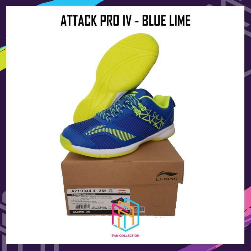 Jual New Lining Attack Pro Iv / Attack Pro 4 Sepatu Badminton Original ...