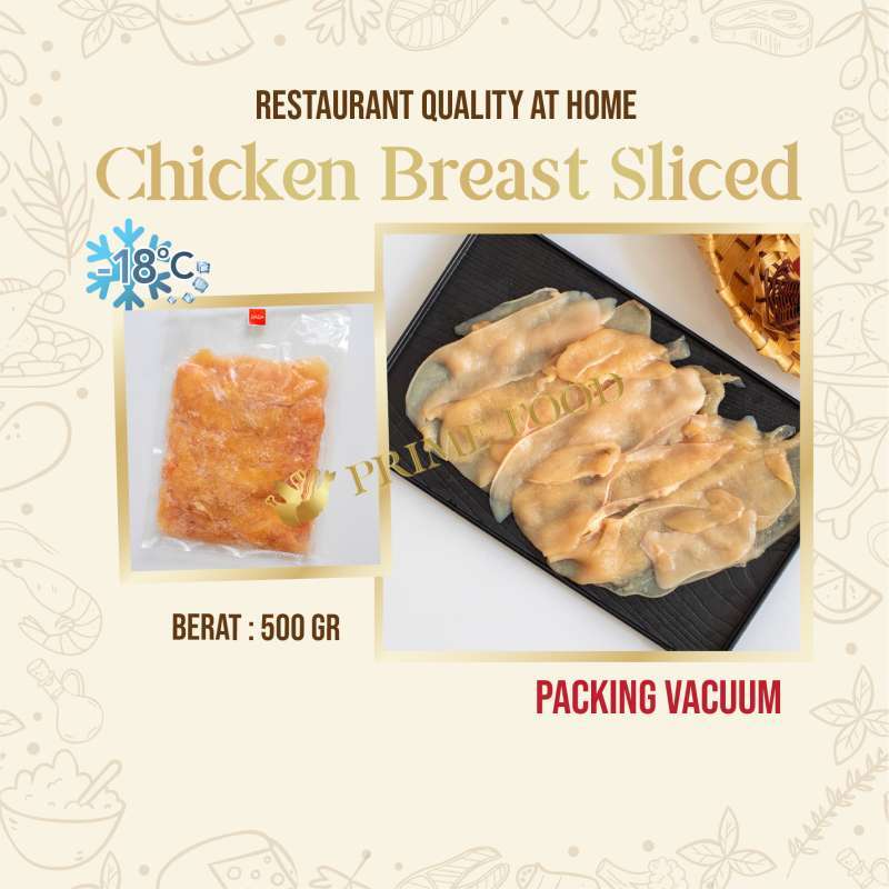 Jual Dada ayam slice & Paha ayam slice - Dada Ayam Slice Chicken Breast ...