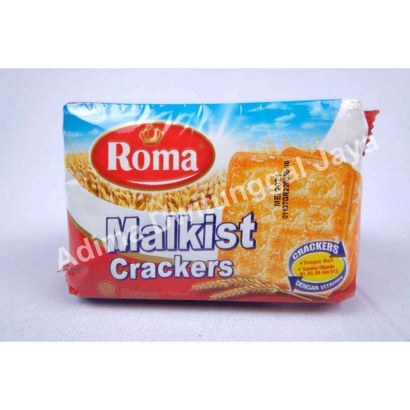Jual Roma Malkist Crackers Biscuit / Biskuit Roma Malkist Crackers 135 ...