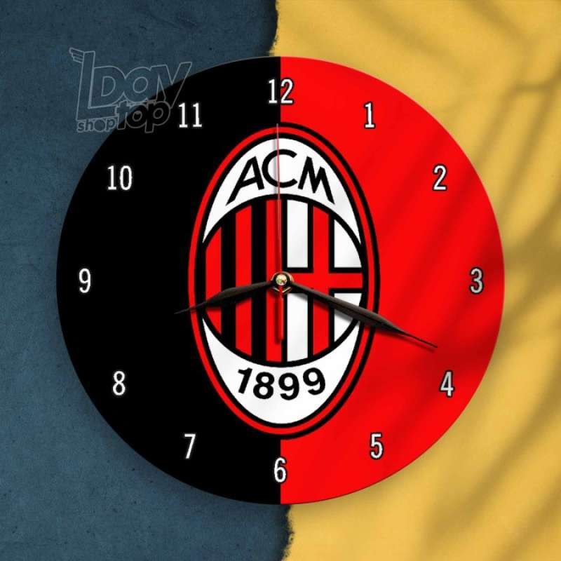 Promo Jam Dinding Kayu MDF Bola Club ACM FC - Acm Series - ac Milan ...