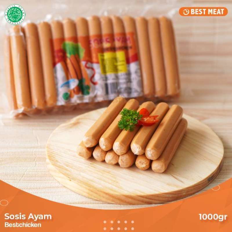 Jual Sosis Ayam Best Chicken 1000 gr (1kg) di Seller Best Meat ...