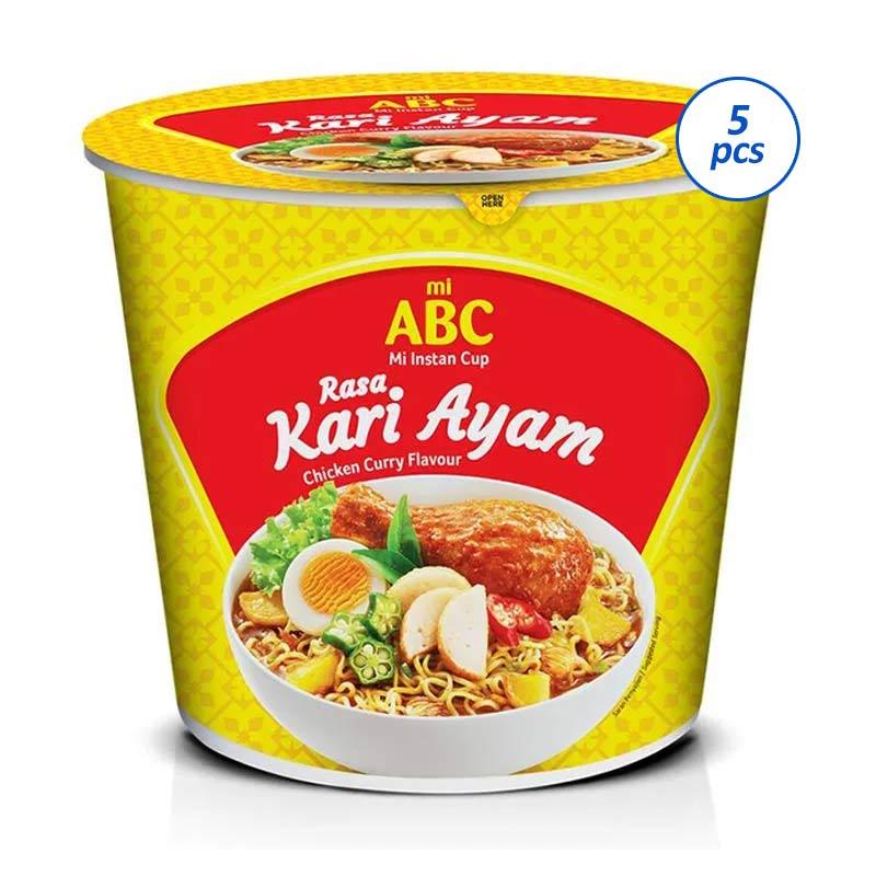 Jual Mie ABC 11211 Rasa Kari Ayam Mie Instan Cup [5 pcs x 60 g] di ...