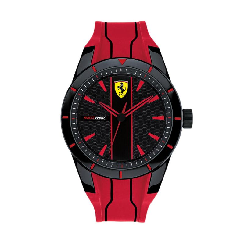 Promo Scuderia Ferrari Red Rev Jam Tangan Pria [08305] Diskon 50% di ...