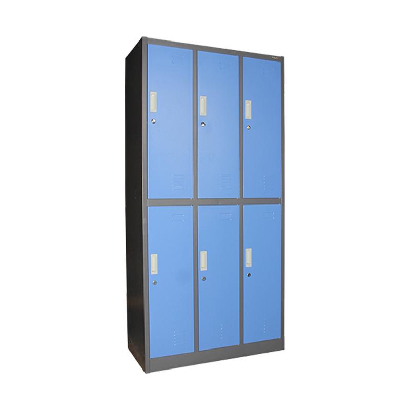Jual Kozure KL-6W Lemari Besi Locker - Biru Abu Muda Hitam [6 Pintu] di ...
