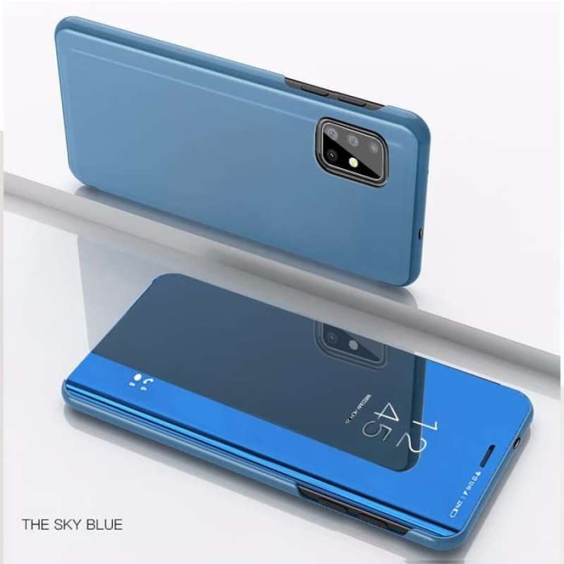 Jual Samsung Galaxy M51 Flip Clear View Standing Mirror Cover Case ...