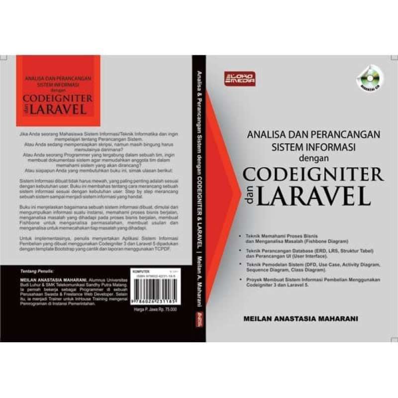 Jual Baru BUKU MURAH PERANCANGAN SISTEM INFORMASI DENGAN CODEIGNITER DAN LARAVEL Limited di ...