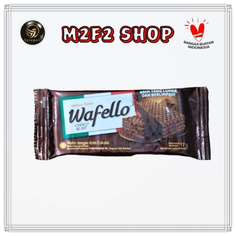 Promo Roma Wafer Wafello Choco Blast | Krim Cokelat - 17 Gr (kemasan ...