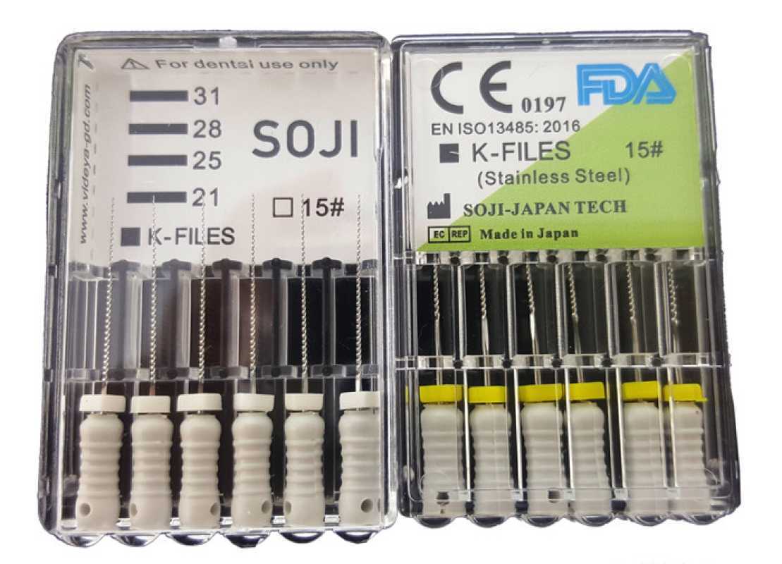 Promo Dental Jarum Endo K File K-files Stainless Steel Ukuran #15 - 21 ...