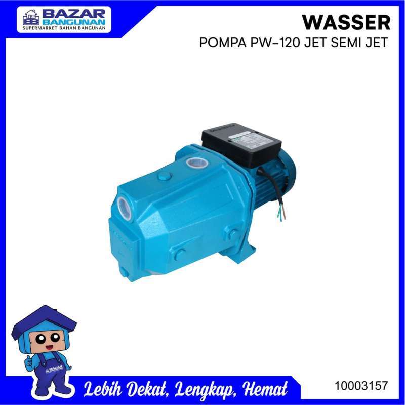 Jual Wasser - Pompa Air / Semi Jet Pump / Jetpump Sumur Dangkal Pw 120 Pw120 Di Seller Bazar ...