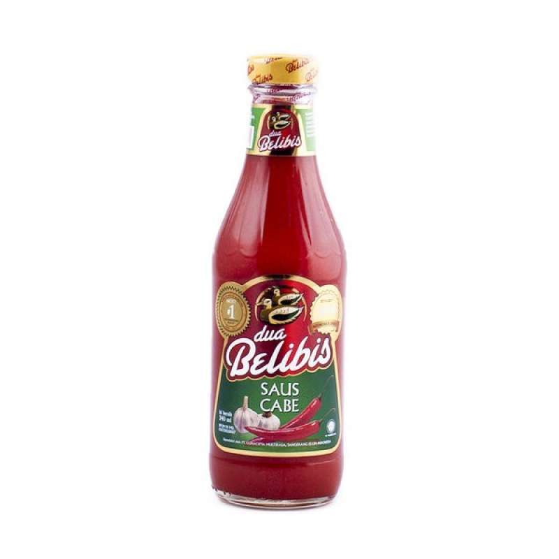 Promo DUA BELIBIS Saus Cabe 330ml - Saos Sambal Kemasan Botol Kaca ...