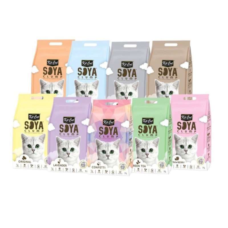 Jual Kit Cat Tofu Soya Clump 7L Pasir Kucing Gumpal Wangi KitCat Cat ...