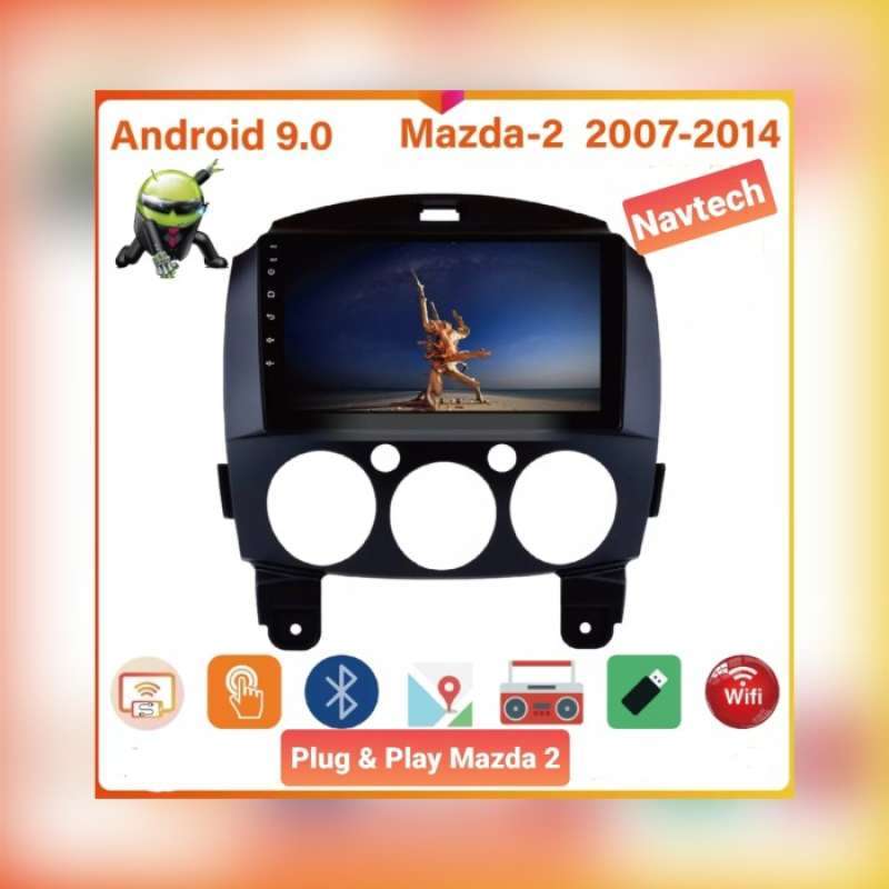 Jual Head Unit Android 9 Inch 2/16 Mazda 2 / Head Unit Mazda 2007-2014 ...