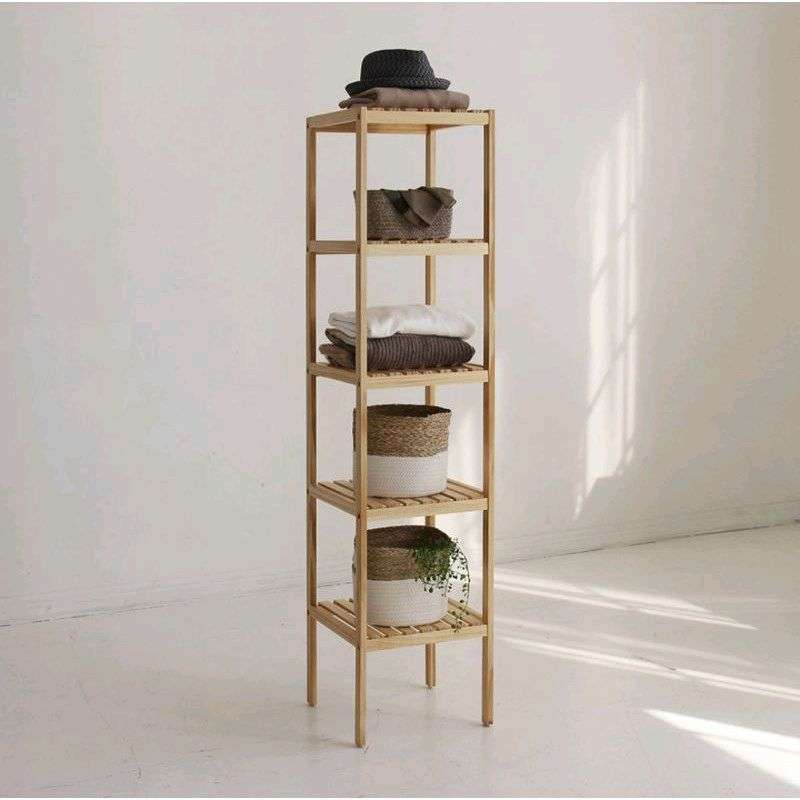 Jual Wooden Clothes - 5 Tingkat / Rak Dekorasi / Rak Baju Butik / Rak ...