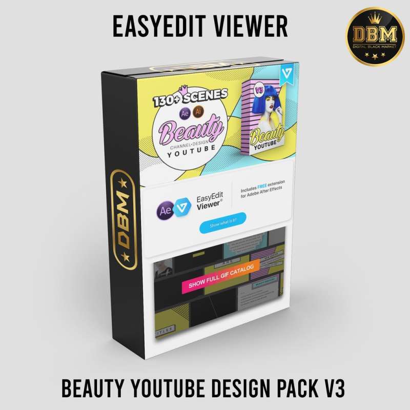 Jual Easyedit Viewer - Beauty You_tube Design Pack V3 - After Effect ...