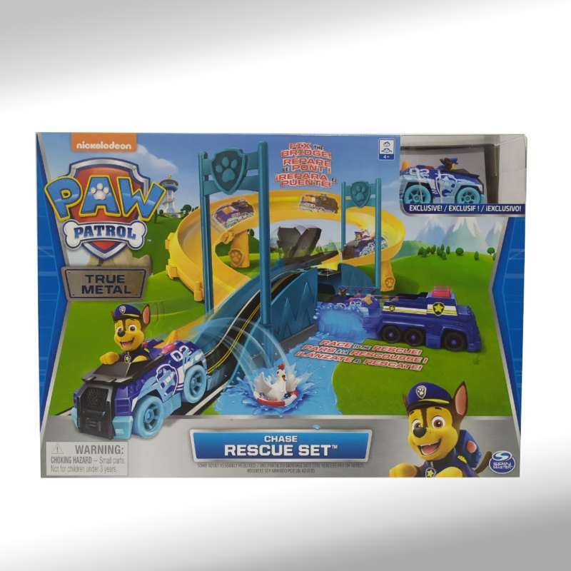 Jual Paw Patrol Chase Rescue Set with Exclusive Chase Diecast SM6060297 ...