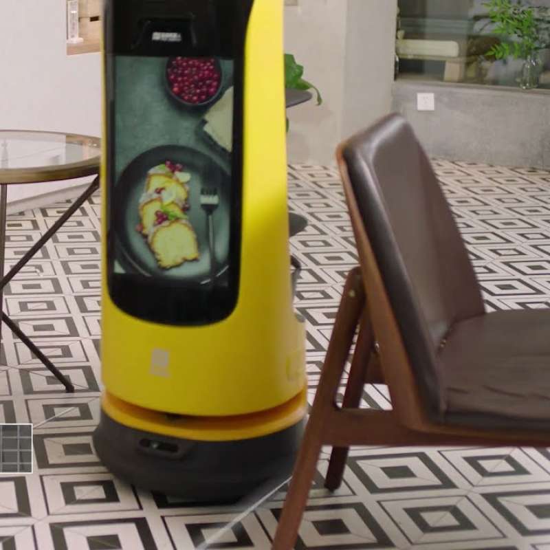 Jual ROBOT PUDU SMART KETTY BOT PENGANTAR MAKANAN DI RESTO - YELOW di ...