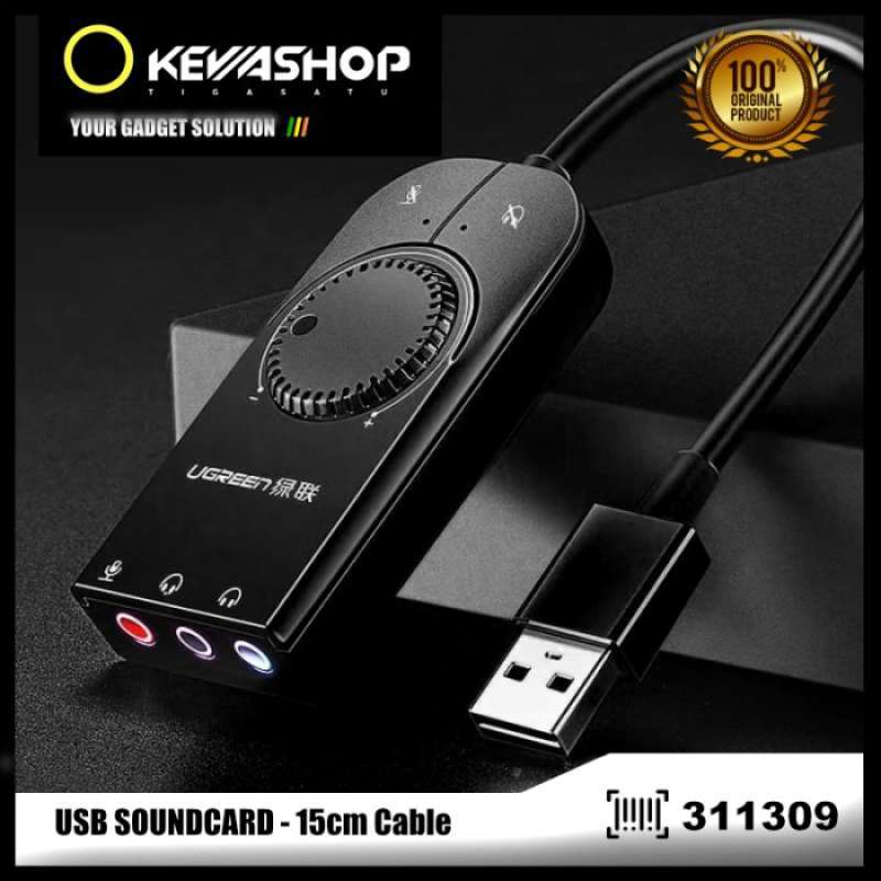 Jual UGREEN EXTERNAL USB SOUNDCARD AUDIO INTERFACE FOR LAPTOP PC ...