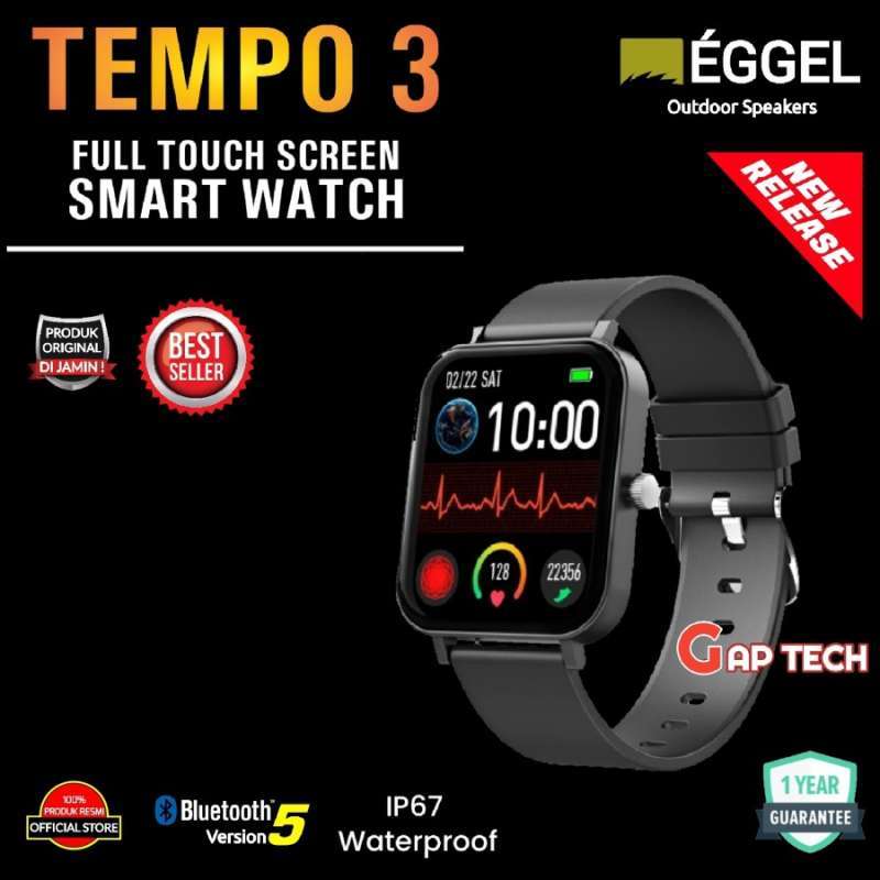 Jual Eggel Tempo 3 Full Touch Screen Smartwatch / Smart Watch Original ...