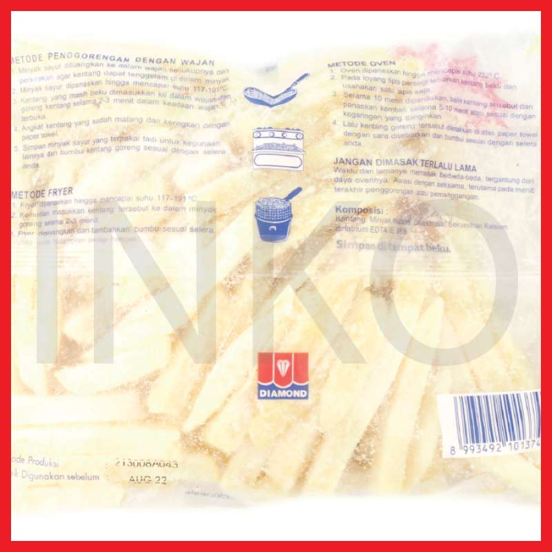Jual Just Fry French Fries Straight Cut 450gr Di Seller Inko - Curug ...