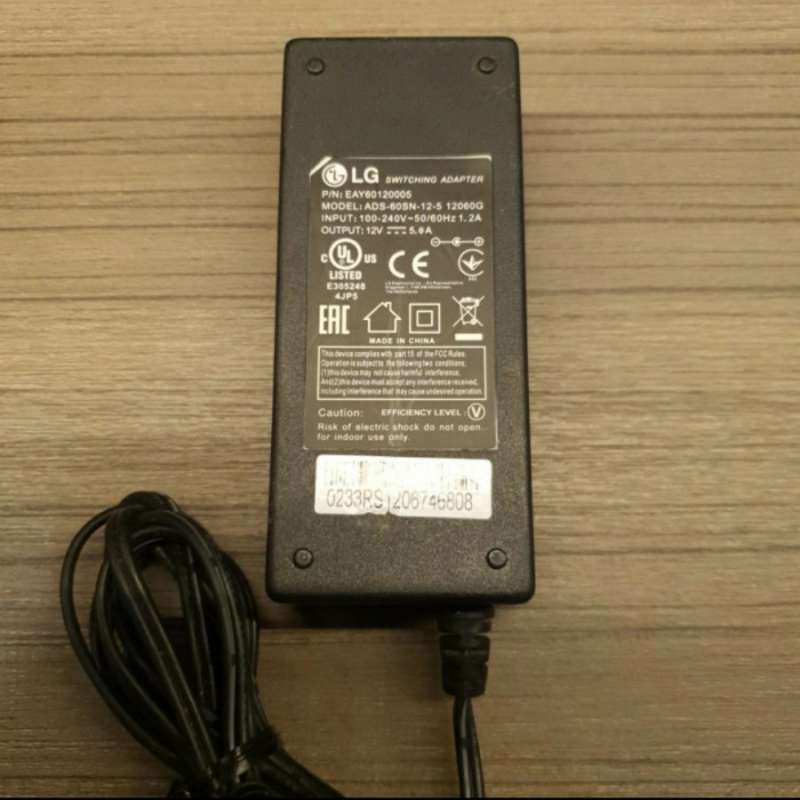 Jual Adaptor Lg Ori 12v 5a Universal Switching Adaptor Tv Led Monitor ...