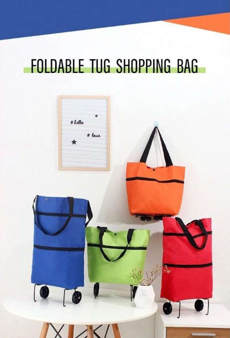 Jual Gratis Ongkir Tas Troli Belanja Lipat Tas Shopping Trolley Bag ...