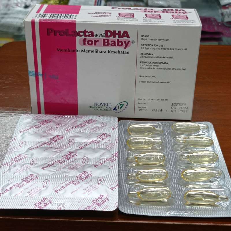 Jual Prolacta dha for baby-suplemen bayi-1 blister 10 soft kapsul di ...