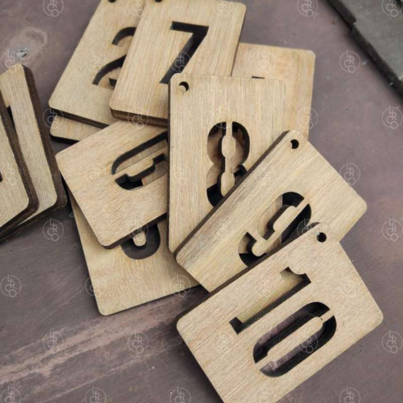 Jual Wooden Queue Number Kartu Papan Nomor Antrian Kayu Toko Apotek ...
