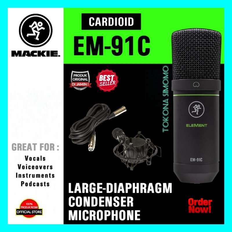 Jual Mackie Em-91c / Em 91c / Em91c Large Diaphragm Condenser ...