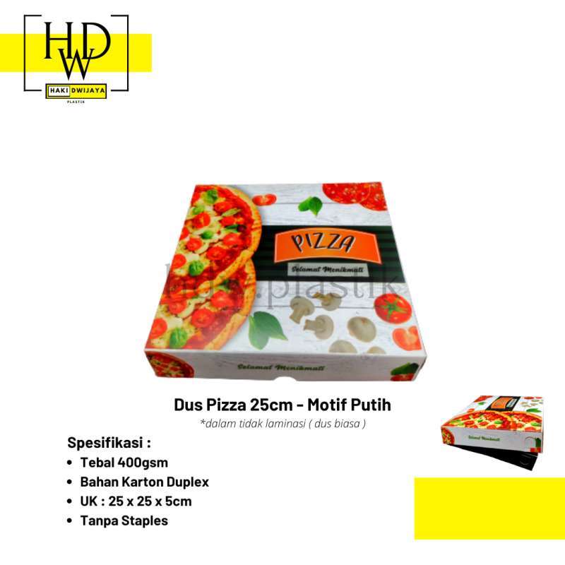 Jual [ FULL COLOUR ] Pizza Box 25x25x5cm di Seller Haki Dwijaya Plastik ...