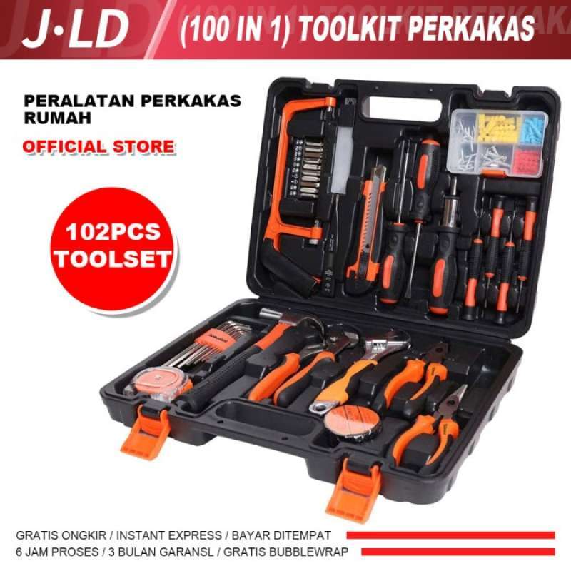 Promo [100 in 1] JLD Toolset Perkakas Lengkap Toolkit Toolbox Tool Kit ...