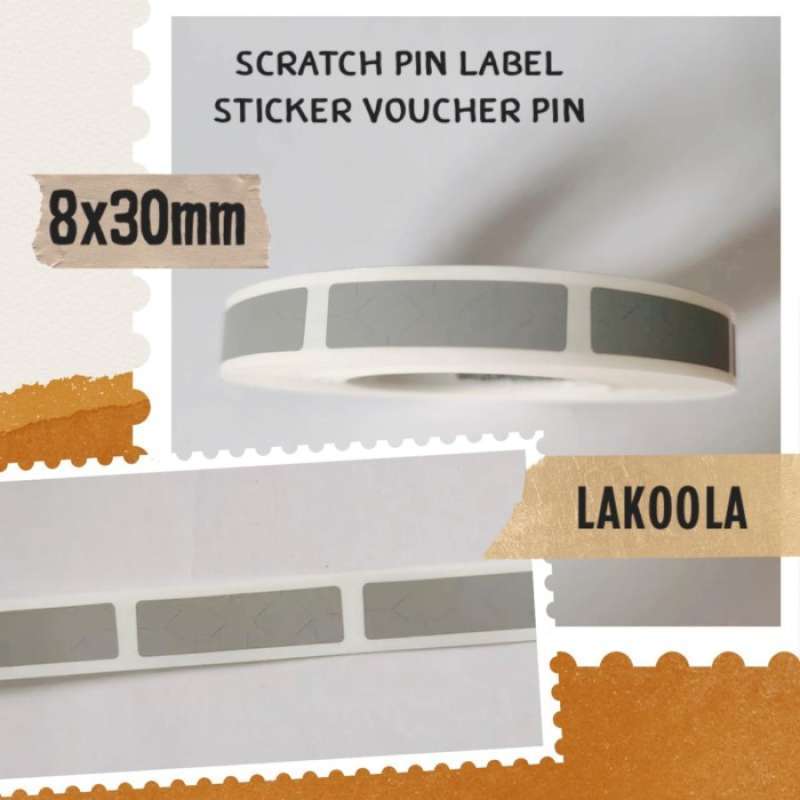 Jual Gratis Ongkir Sticker Gosok / Penutup Pin Voucher / Scratch Label ...