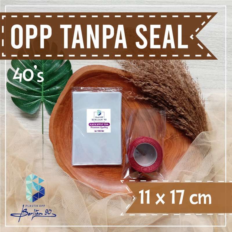 Jual Plastik Opp Tanpa Lem 11x17 cm 40s mic / Plastik Opp Kaca di ...