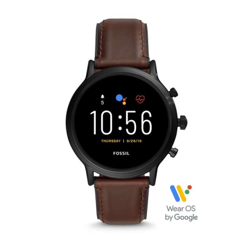 Jual FOSSIL Gen 5 Smartwatch Carlyle HR in Dark Brown Leather (Sealed ...