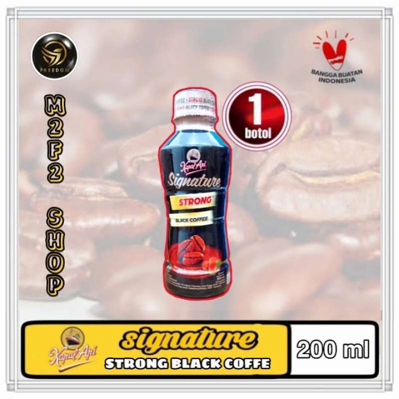 Jual Kopi Kapal Api Signature Strong Coffee Botol Pet 200ml (kemasan ...