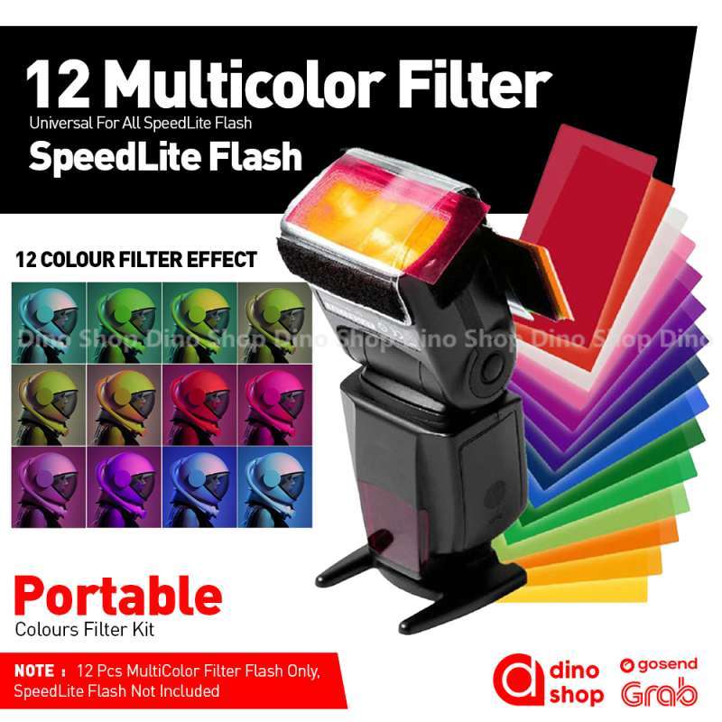 Jual Set 12 Pcs Color Gel Filter Flash for Effect Balance Diffuser ...